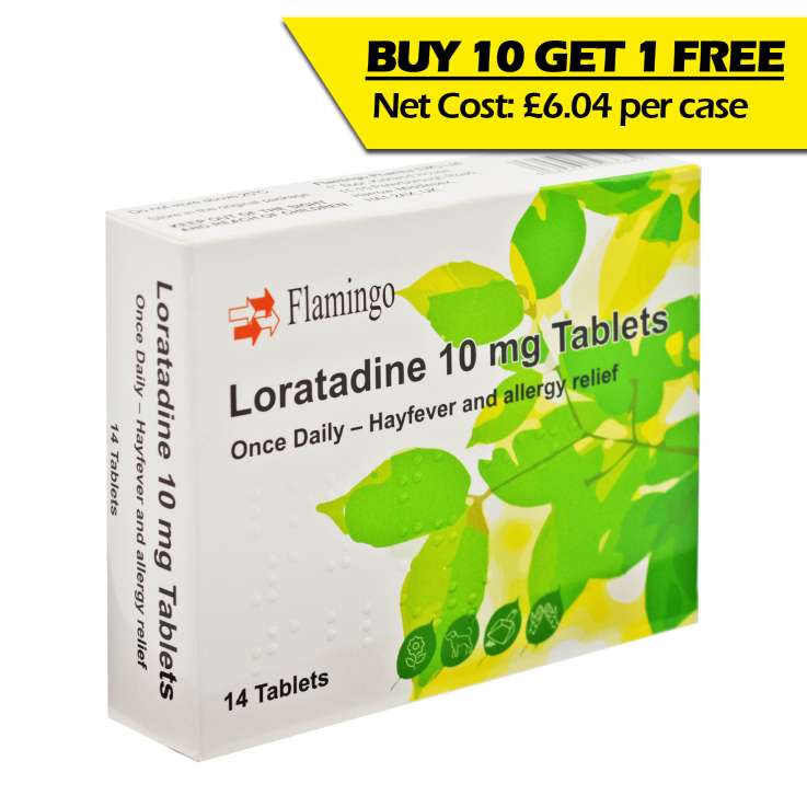 Wholesale Flamingo Hayfever & Allergy Relief Loratadine 10mg Tablets 14 ...