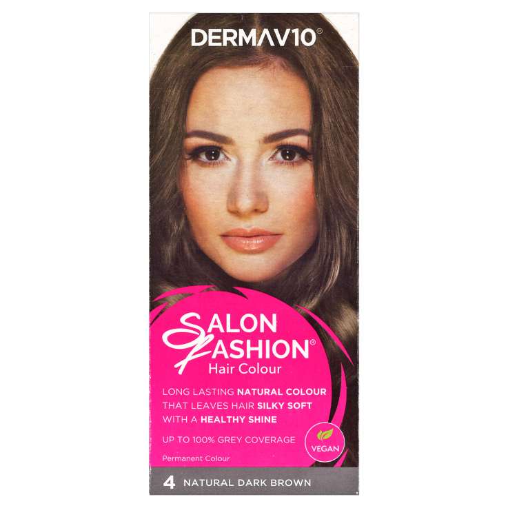 Wholesale Derma V10 Salon Fashion Hair Colour 4 Natural Dark Brown ...