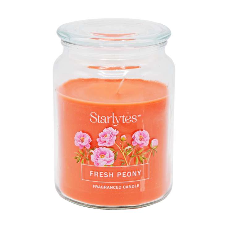 Wholesale Starlytes Fresh Peony Glass Jar Scented Candle 510g Homeware ...