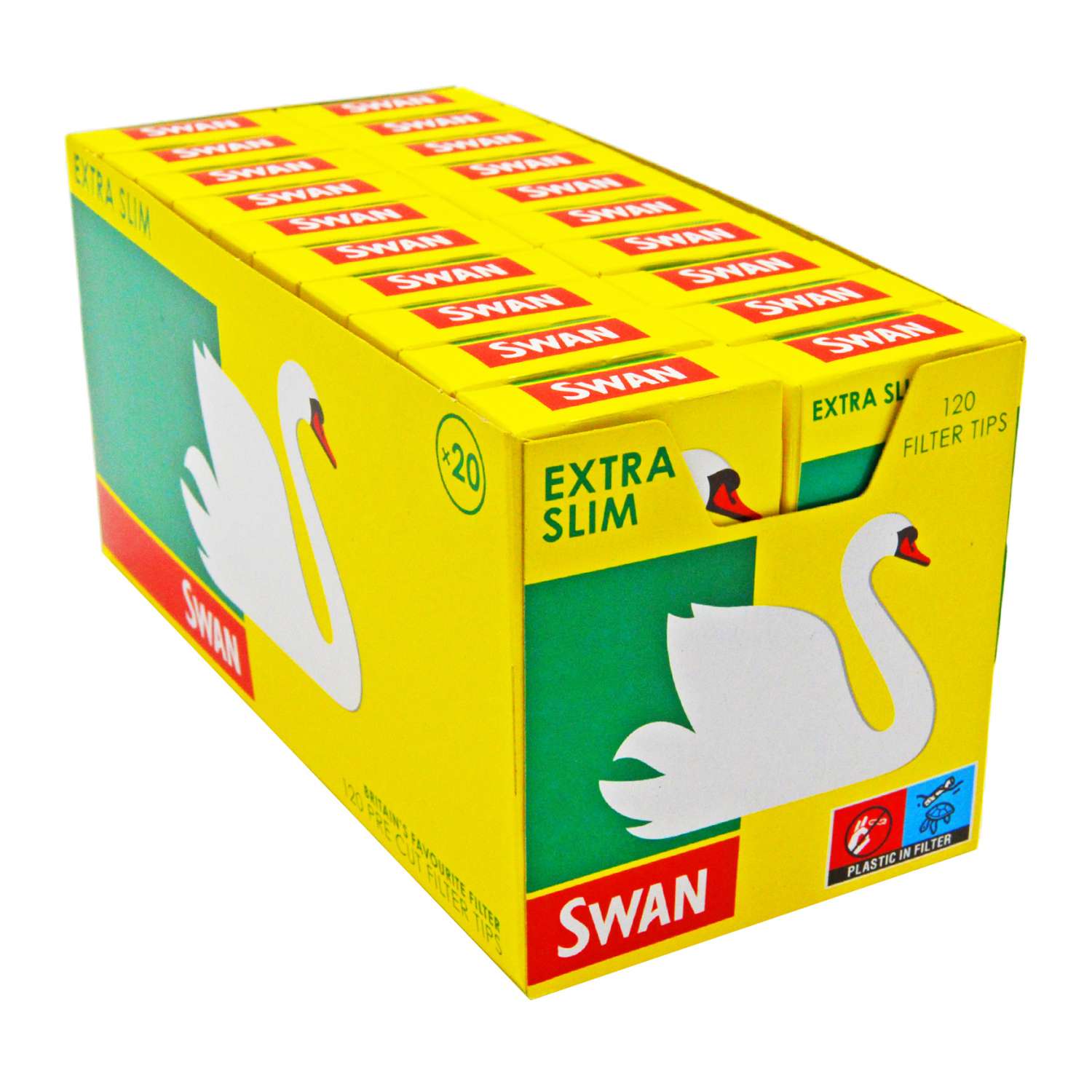 Wholesale Swan Extra Slim Filter Tips 120 Pack - Homeware Essentials