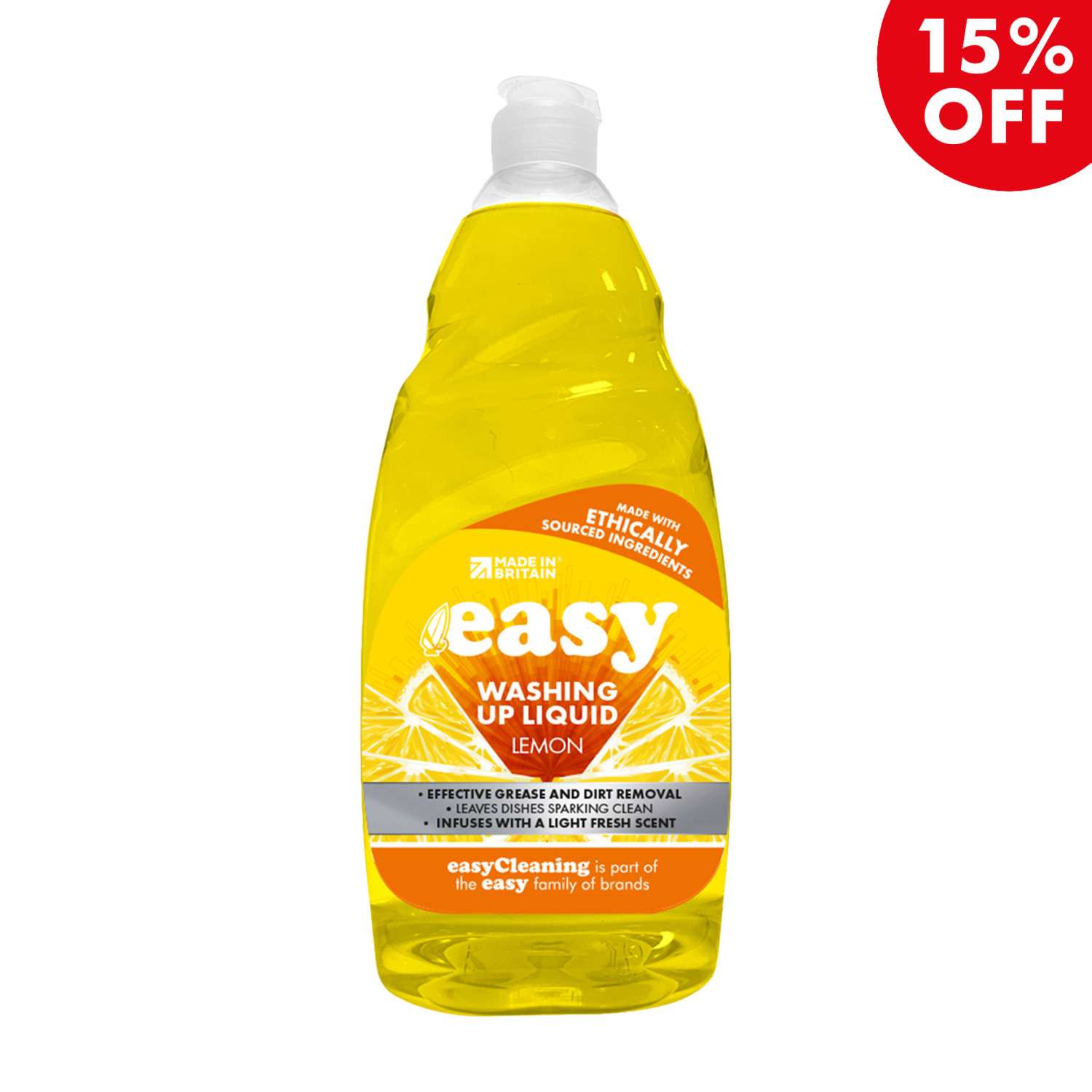 Wholesale Easy Lemon Washing Up Liquid 500ml - Homeware Essentials