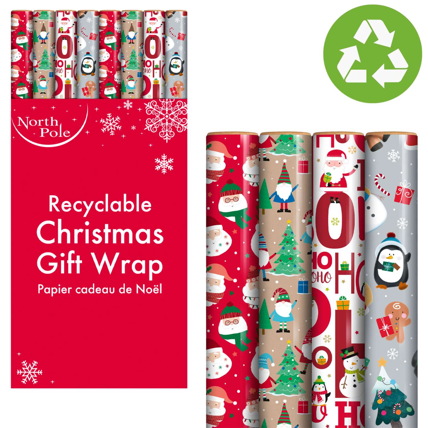 Wholesale Christmas Cute Recyclable Wrap 4M Homeware Essentials