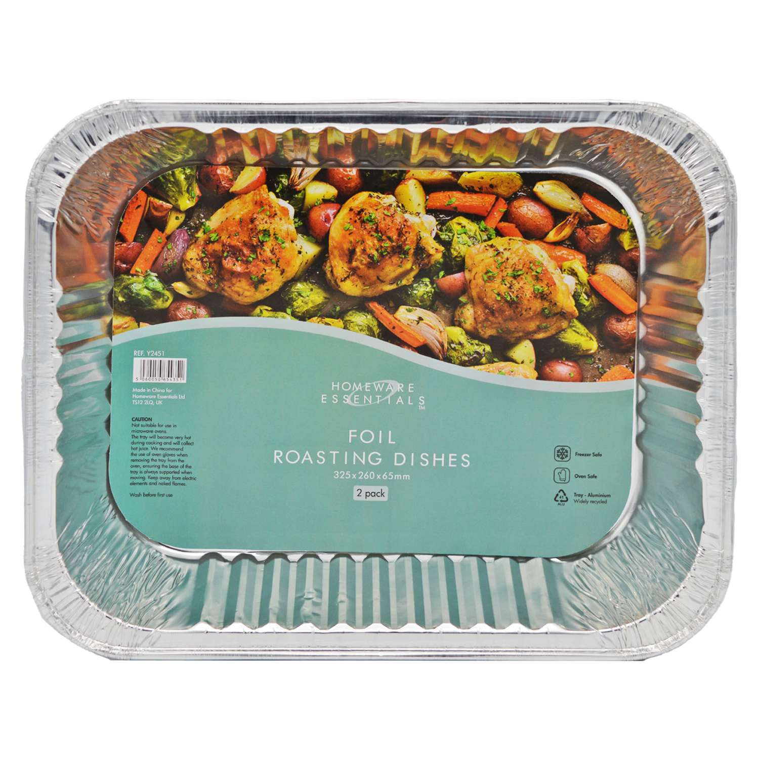 Wholesale Foil Roasting Dishes 2 Pack - Homeware Essentials