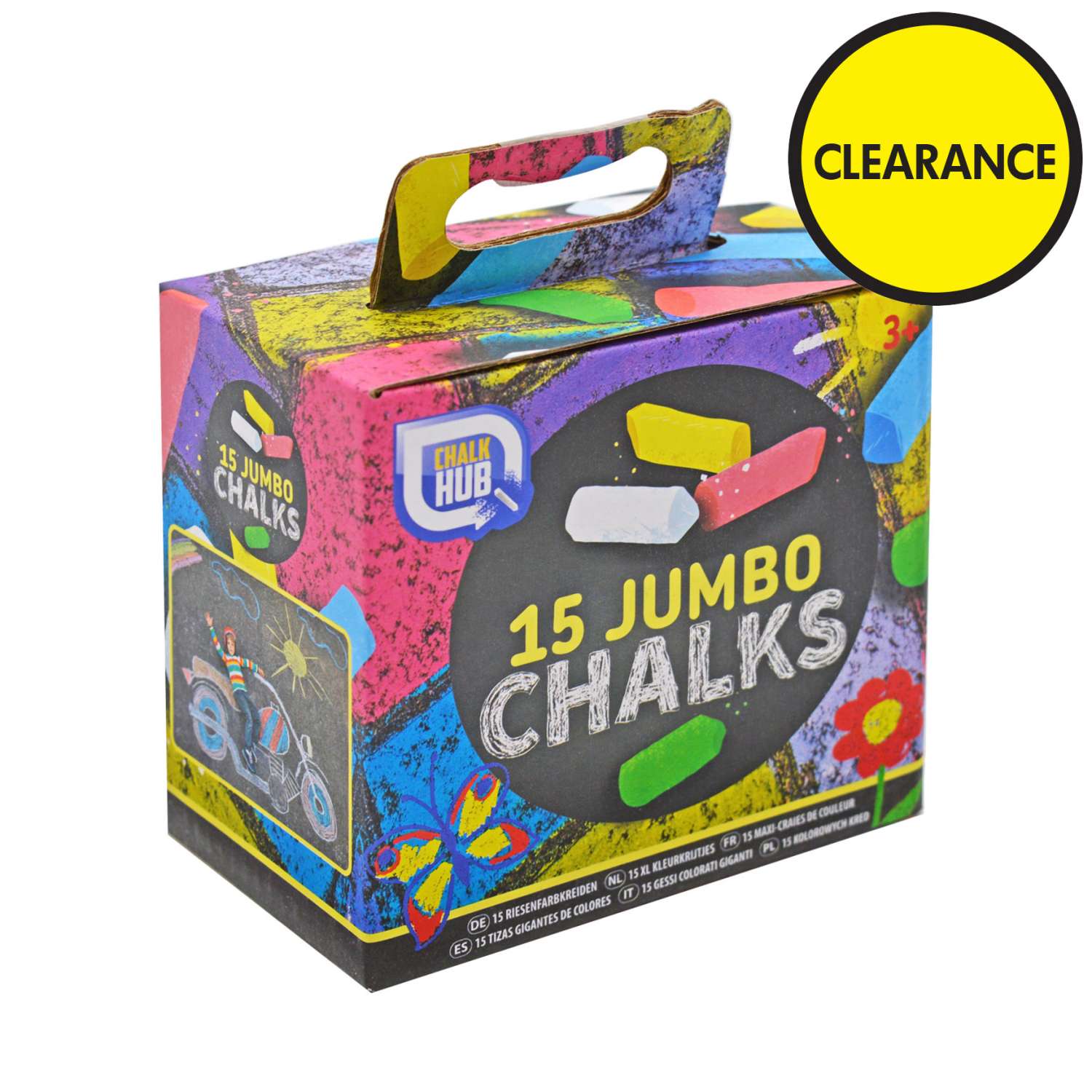 Wholesale Chalk Hub Jumbo Chalks 15 Pack - Homeware Essentials