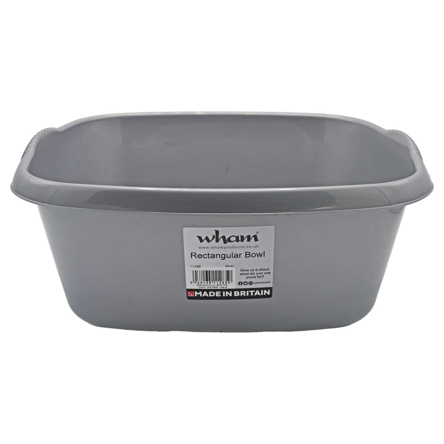 Wholesale Wham Silver Rectangular Washing Up Bowl 39cm Homeware Essentials